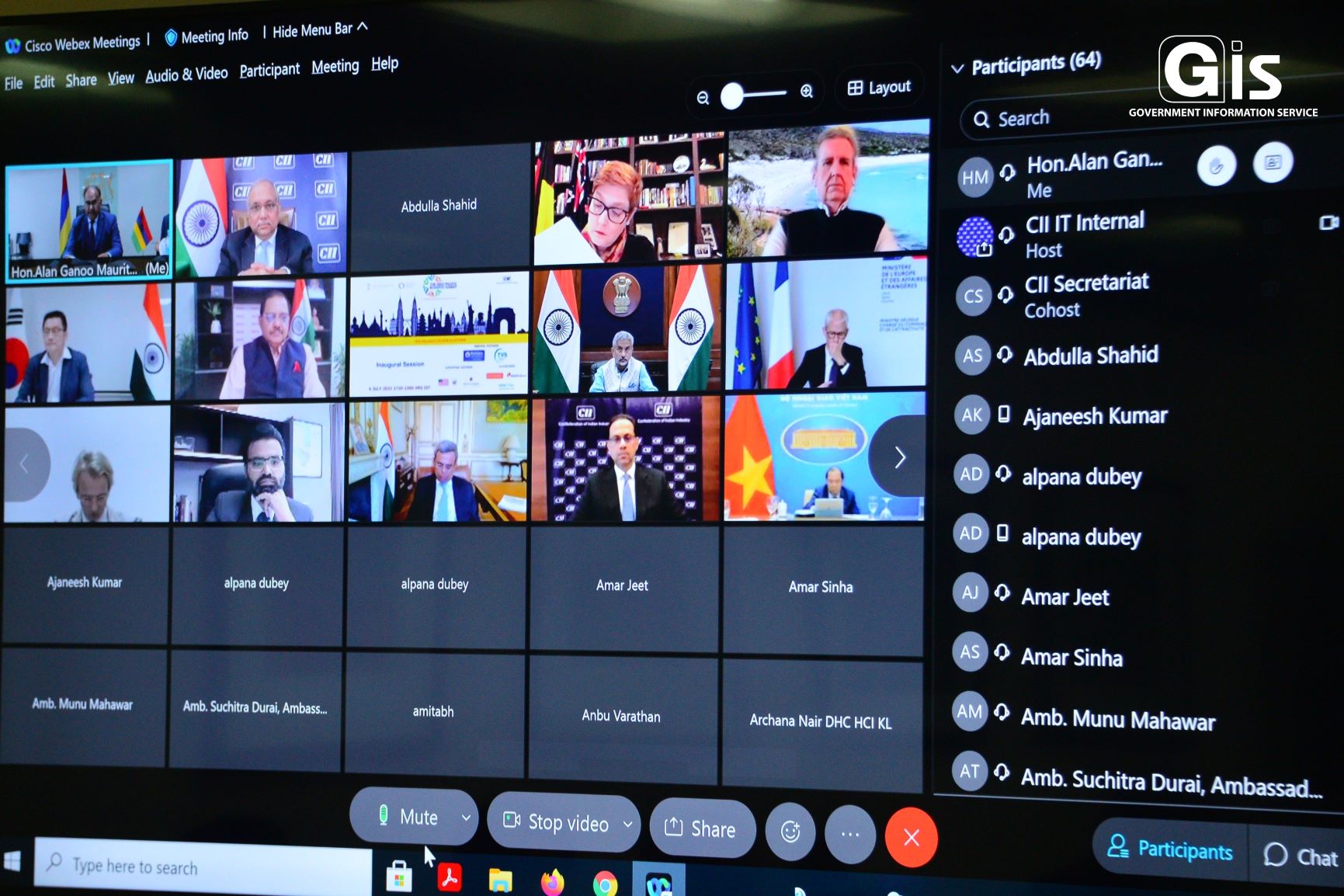 Launching of virtual inaugural session of First Indo-Pacific Business ...