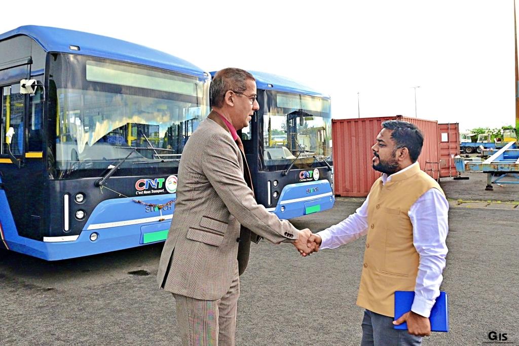 Mauritius receives 30 additional electric buses from India