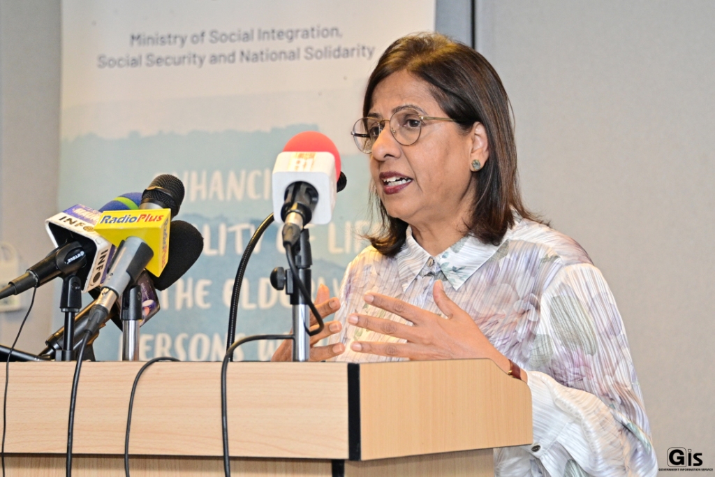 Minister Fazila Jeewa-Daureeawoo outlines the range of social benefits ...