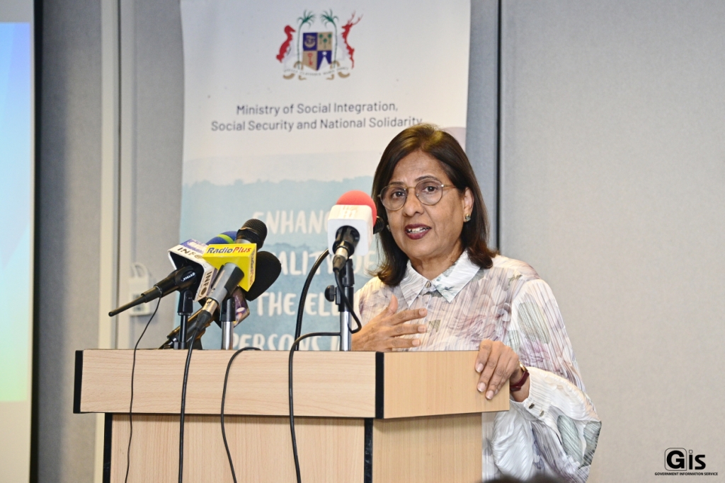 Minister Fazila Jeewa-Daureeawoo outlines the range of social benefits ...