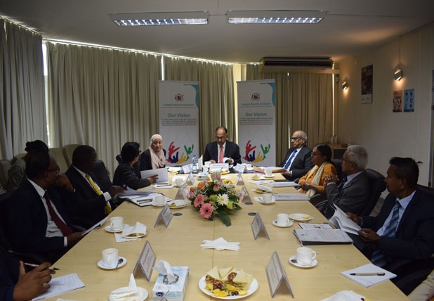 Minister Ganoo chairs meeting to finalise the Universal Periodic Review ...