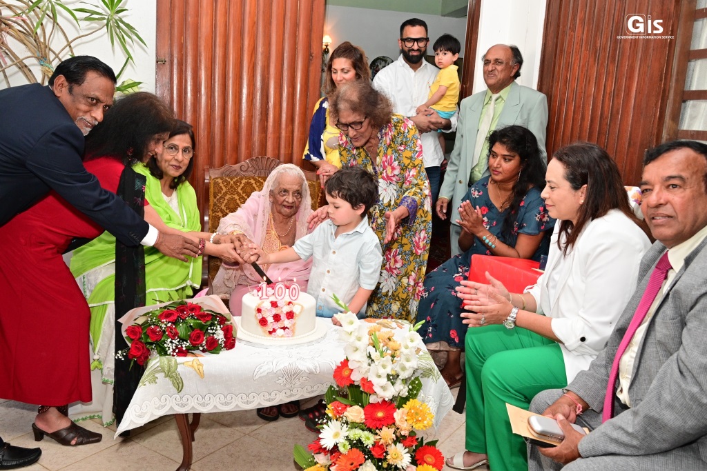Mrs Bibi Zuleka Jogee turns 100 years old