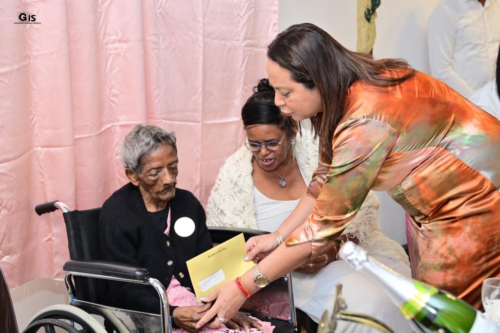 Mrs Marie Lucile Lesurvenu celebrates her 100th birthday