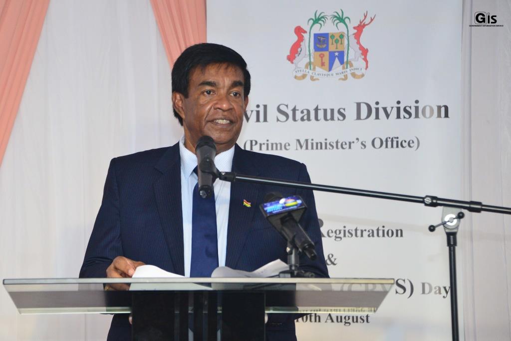President Roopun acknowledges the crucial role of civil status registration