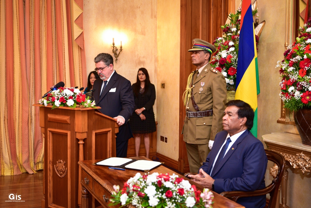 Swearing-in ceremony of Mr Gavin Patrick Cyril Glover as Attorney General